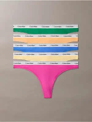 Calvin Klein Icon Logo 5-pack Thong - Mardi Gras Multi