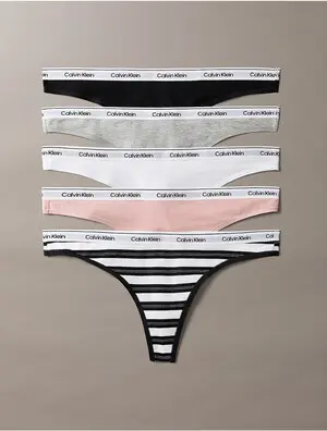 Calvin Klein Icon Logo 5-pack Thong - Multi