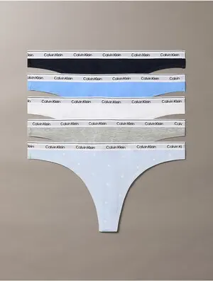Calvin Klein Icon Logo 5-pack Thong - Shoreline Multi