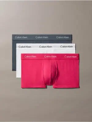 Calvin Klein Icon Cotton Stretch 3-pack Low Rise Trunk - Turbulence Multi