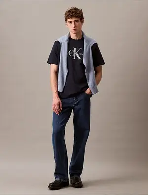 Calvin Klein Monologo Tee - Dark Sapphire