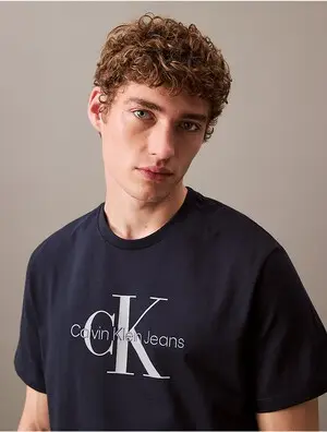 Calvin Klein Monologo Tee - Dark Sapphire