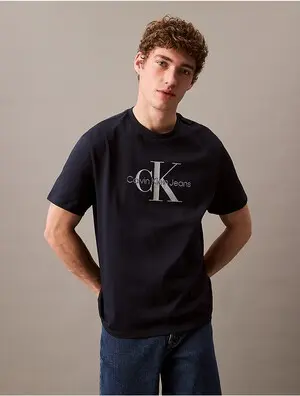 Calvin Klein Monologo Tee - Dark Sapphire