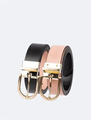 Calvin Klein Reversible Belt - Black / Blush