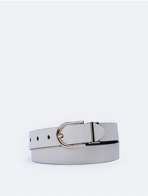 Calvin Klein Reversible Belt - New Bone / Black
