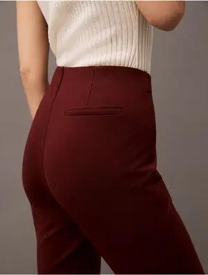 Calvin Klein Solid Ponte Skinny Pants
