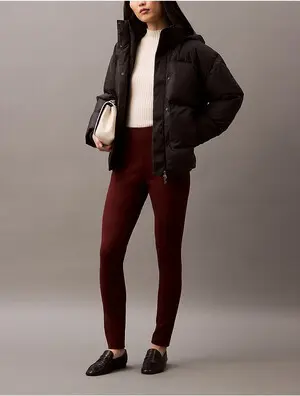 Calvin Klein Solid Ponte Skinny Pants