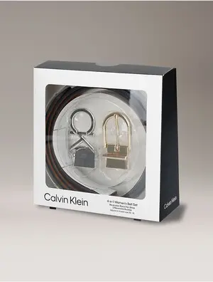 Calvin Klein Reversible Belt Set - Black / Tan