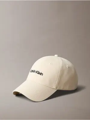 Calvin Klein Standard Baseball Cap - Bone White
