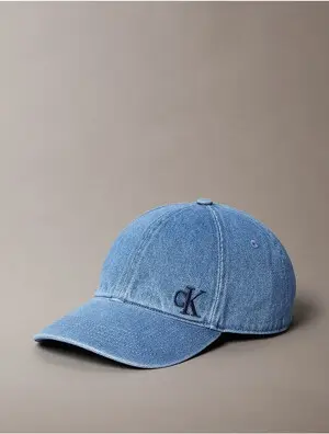 Calvin Klein Washed Denim Baseball Cap - New Blue