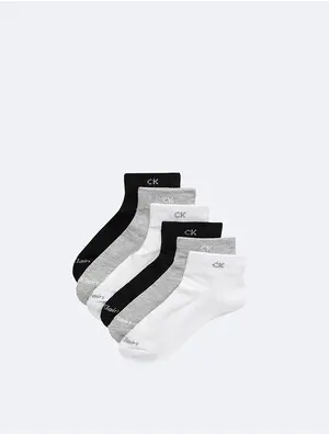 Calvin Klein Calvin Klein 6-Pack Quarter Socks Grey