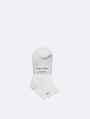 Calvin Klein 6-pack Quarter Socks - White