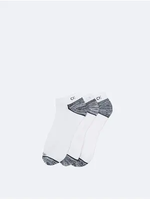 Calvin Klein Microfiber No Show Socks 3-pack - White