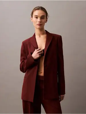 Calvin Klein Soft Crepe Blazer - Rusted Root