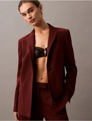 Calvin Klein Soft Crepe Blazer - Rusted Root