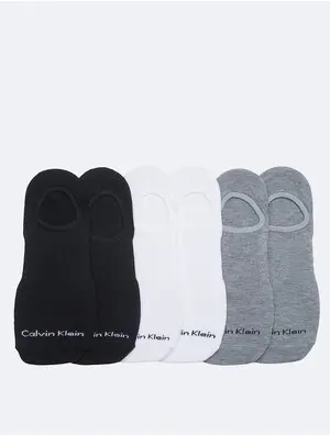 Calvin Klein 6-pack Liner Socks - Grey Heather Assorted