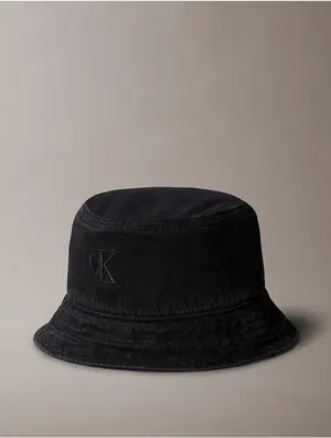Calvin Klein Calvin Klein Monogram Denim Bucket Hat Black Beauty