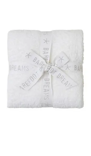 Barefoot Dreams Cozychic Stroller Blanket In White
