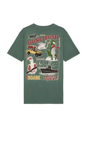 ROARK Hod Postcard Tee In Green