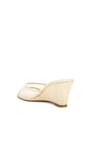Steve Madden Seleste Wedge Sandal With Raffia Trim