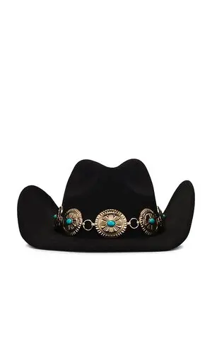 8 Other Reasons Faux Suede Dixie Cowboy Hat - Black