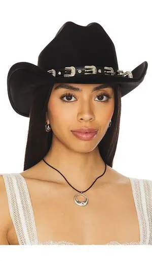 8 Other Reasons Faux Suede Juniper Cowboy Hat - Black