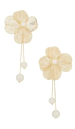 8 Other Reasons Florence Floral Earrings - Gold
