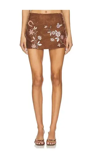 LESLIE AMON Desert Mini Skirt