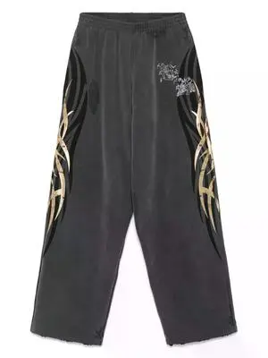 Balenciaga Tacky Gold-print Track Pants