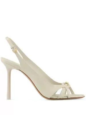 FERRAGAMO 95mm Vara Buckle Slingback Pumps
