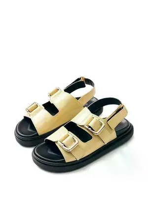 ALOHAS Harper Buckle Sandals - Yellow