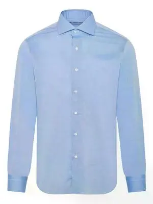 BARBA NAPOLI Cotton Shirt - Blue