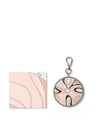 Emilio Pucci Marmo-print Mirror Charm - Pink