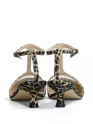 ANNA F. 55mm Leopard Print Pumps
