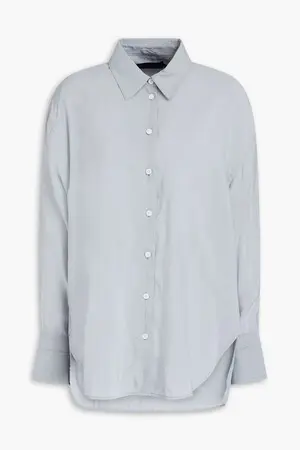 Proenza Schouler Ida Satin-crepe Shirt - Sky Blue