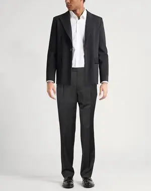 Canali Virgin Wool Tapered Leg Trousers