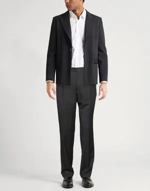 Canali Virgin Wool Tapered Leg Trousers