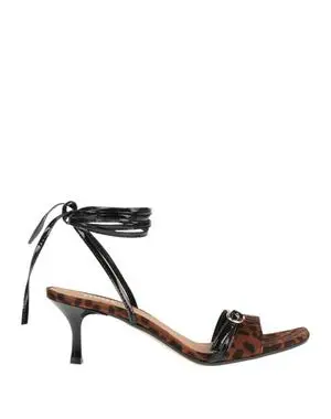 Women's Printed Leather Sandals