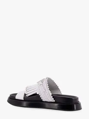 Alexander McQueen Leather Fringe Sandals
