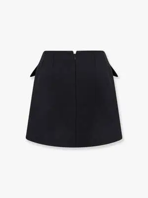 Alexander McQueen Mini Skirt In Wool
