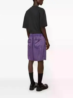 Acne Studios Logo-patch Swim Shorts - Purple