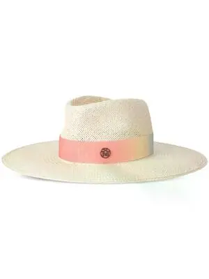 MAISON MICHEL Charles Sun Hat - Neutrals