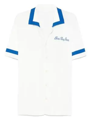 BLUE SKY INN Panelled Knit Shirt - White