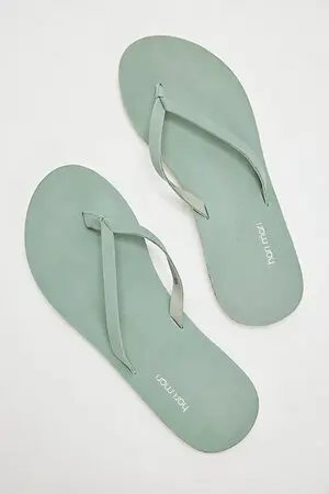 HARI MARI Meadows Leather Flip Flops - Sage