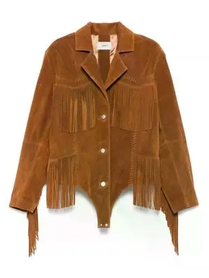 Coperni Suede Fringed Jacket