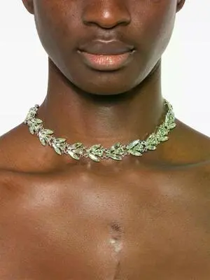 Simone Rocha Crystal Floret Necklace - Silver