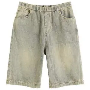 ENTIRE STUDIOS Spar Denim Shorts - Surface Wave