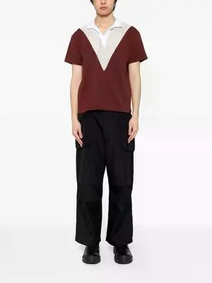 OLLY SHINDER V Hybrid Polo Shirt - Red