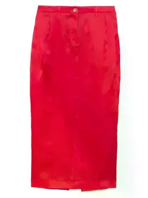 Khaite Lucian Maxi Skirt - Red