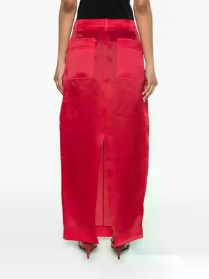 Khaite Lucian Maxi Skirt - Red